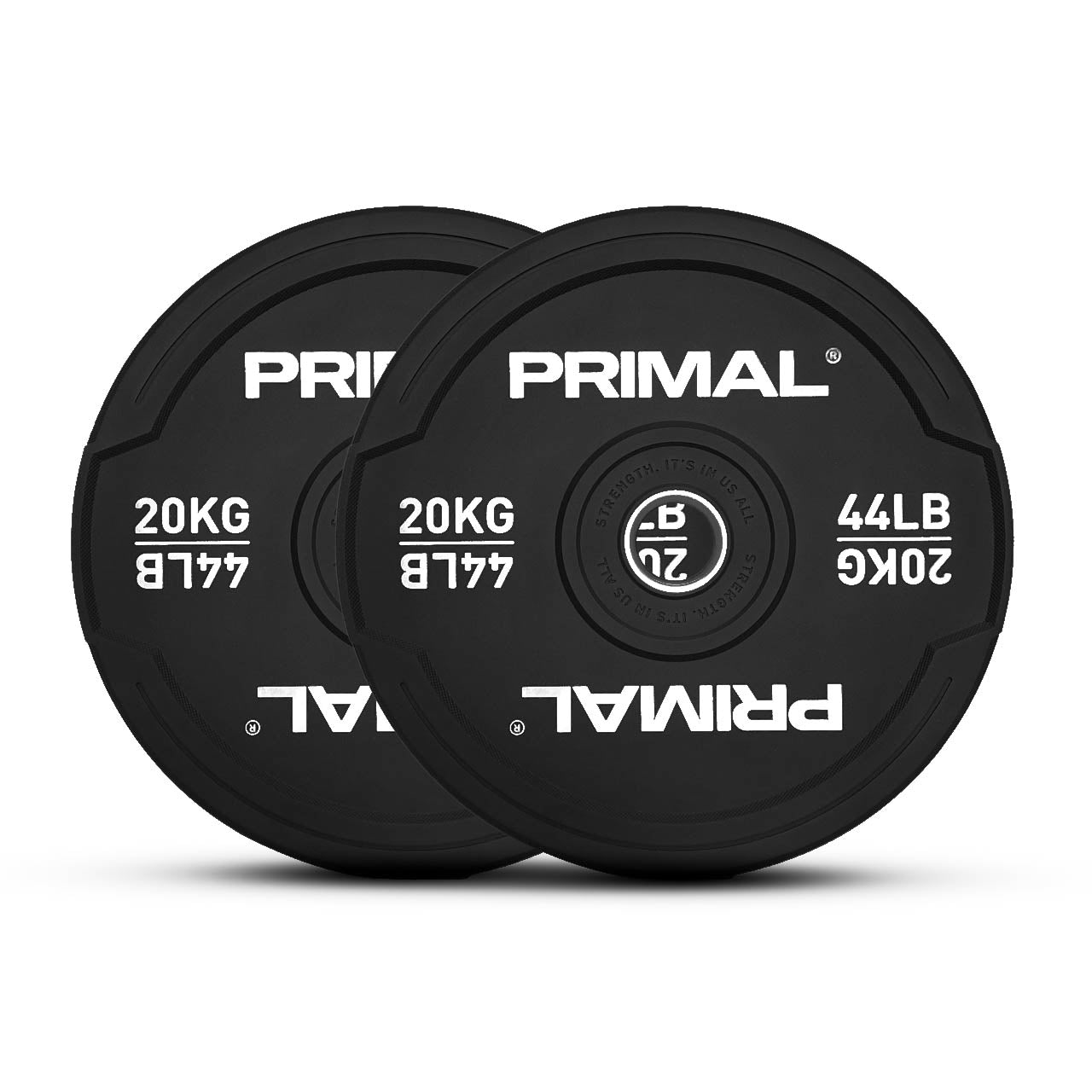 Primal Pro Series Black Rubber Bumper Plates (Pairs) – Primal Strength