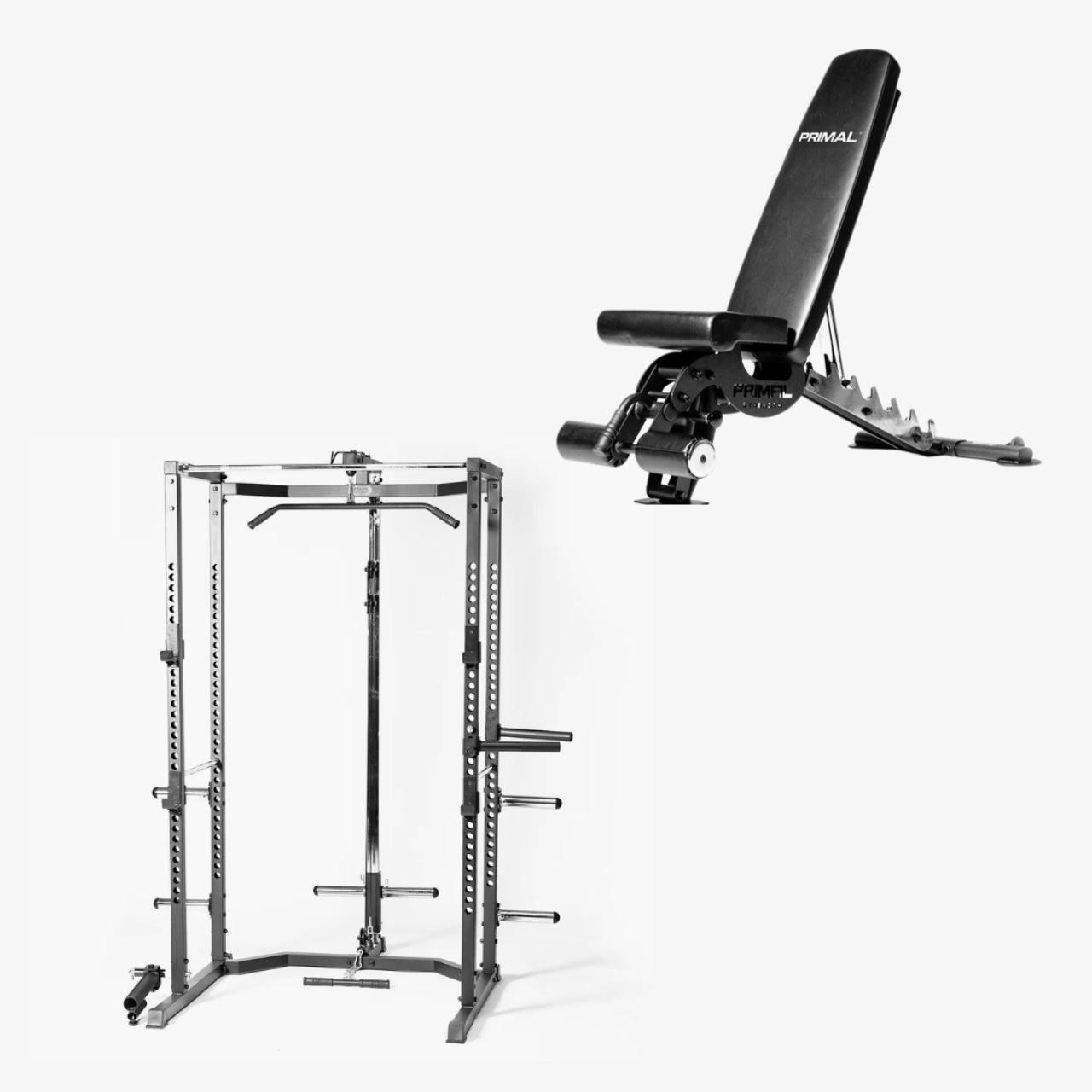 Primal Personal Series Power Rack & Adjustable Bench – Primal Strength