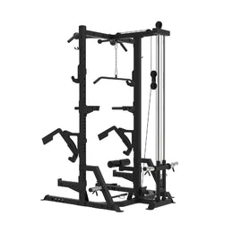 Primal Personal Series Ultimate Half Rack with Lat Pulldown & Low Row ...