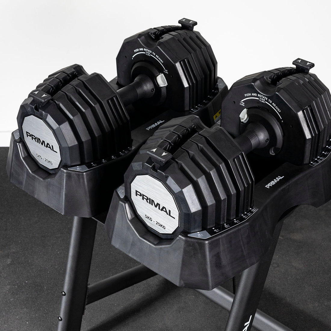 Primal Personal Series 25kg Adjustable Dumbbells (PAIR) – Primal Strength